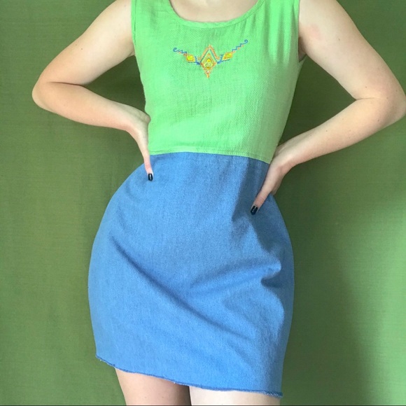 Dresses | 8s Denim Mini Dress And Matching Jacket | Poshmark